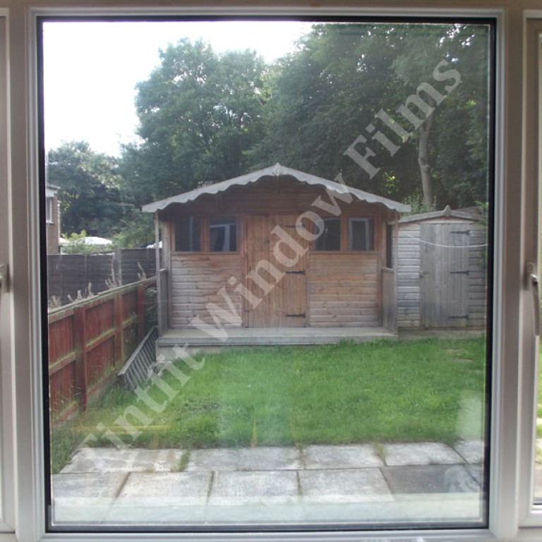 External Dark Reflective Silver 20 Window Film